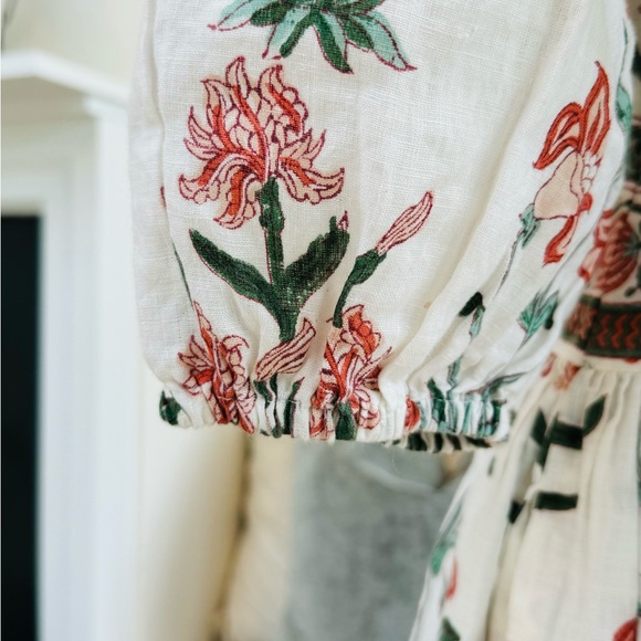 Hannah | Dresses | Hand Block Printed Linen Dress | Poshmark